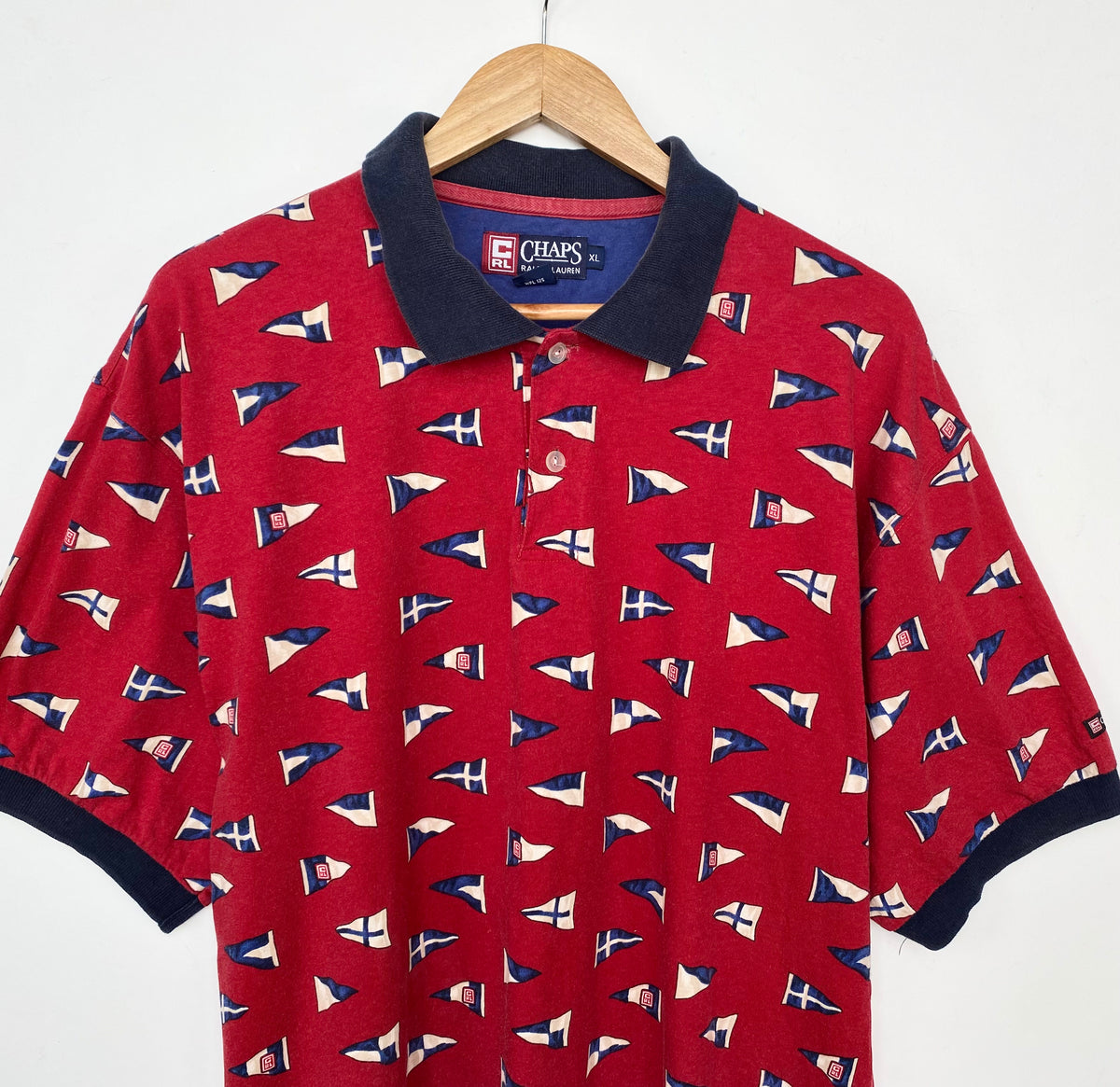 90s Chaps Ralph Lauren Polo (XL) – Red Cactus Vintage
