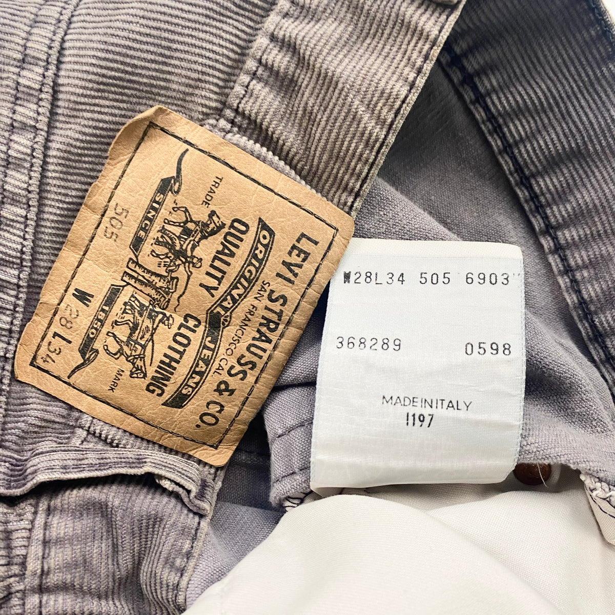 Levi’s 505 Cords W28 L34 – Red Cactus Vintage